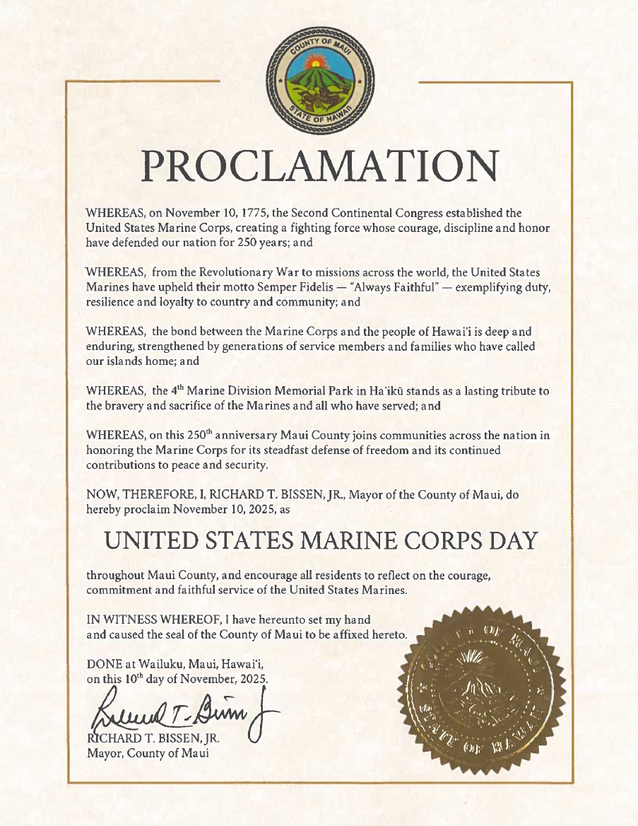 Marines 250th – Hawai‘i America 250